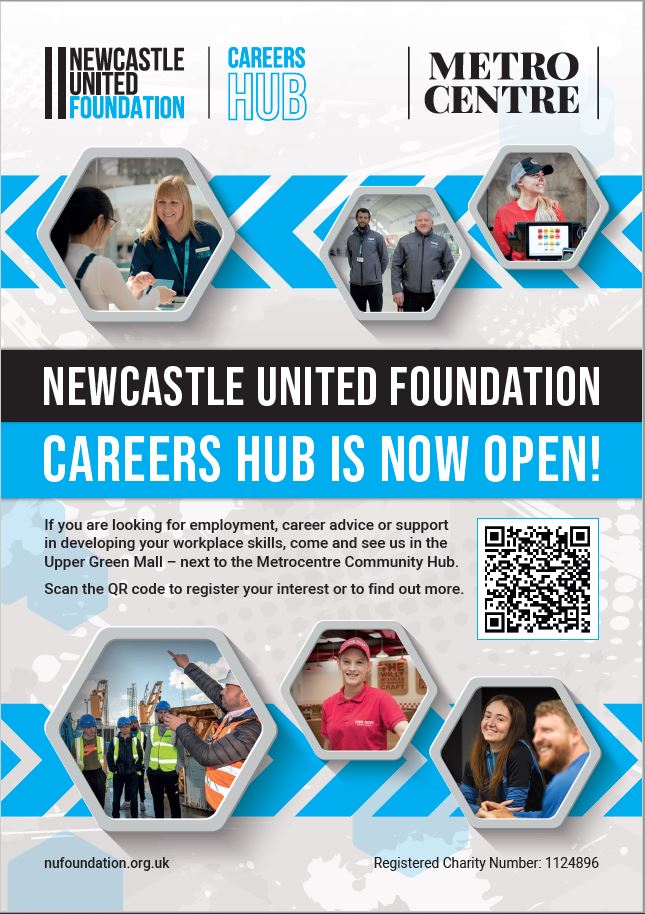 Newcastle United Foundation Careers hub | Newcastle Support Directory